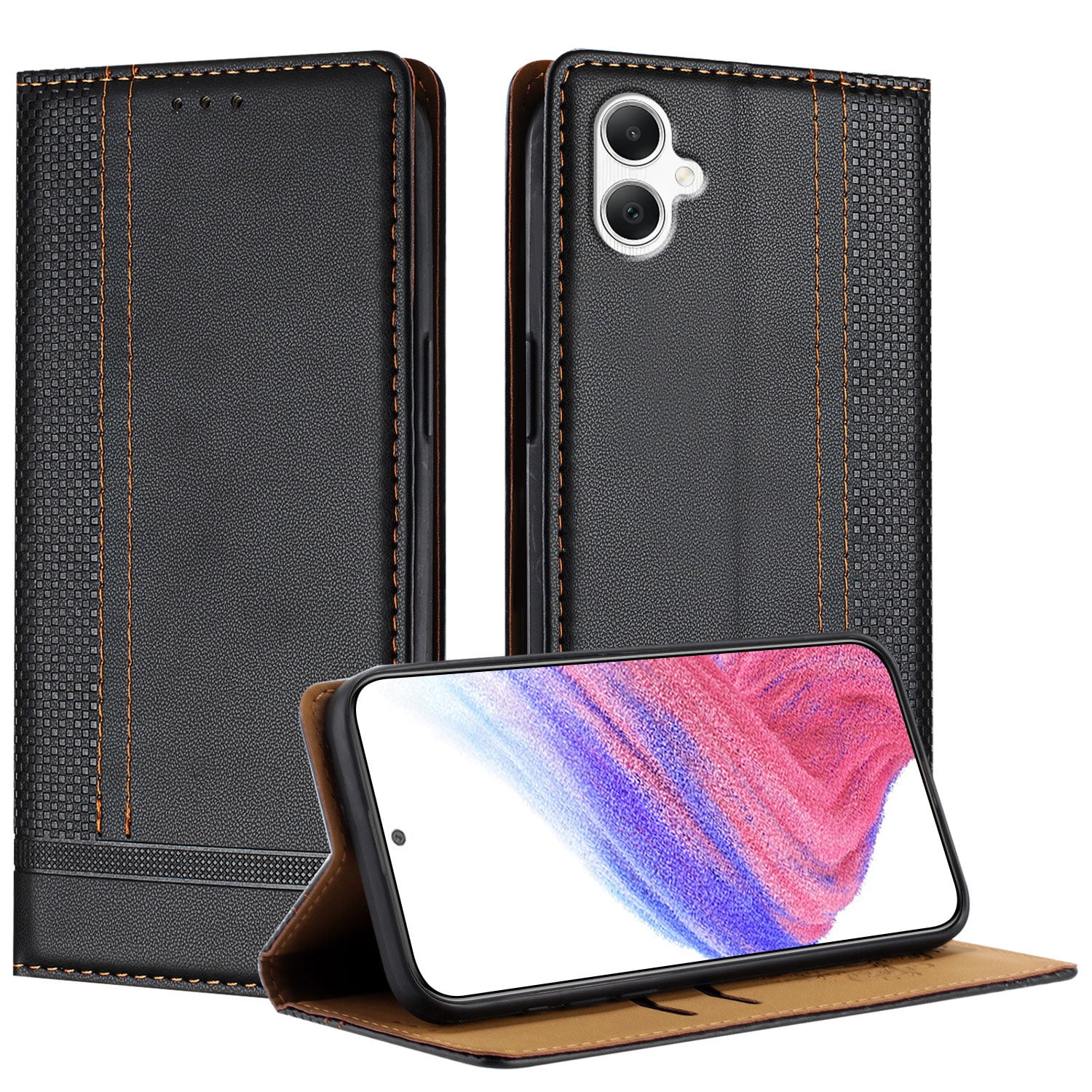 for Samsung Galaxy A07 Purse Case, Magnetic Closure Business PU Leather ...