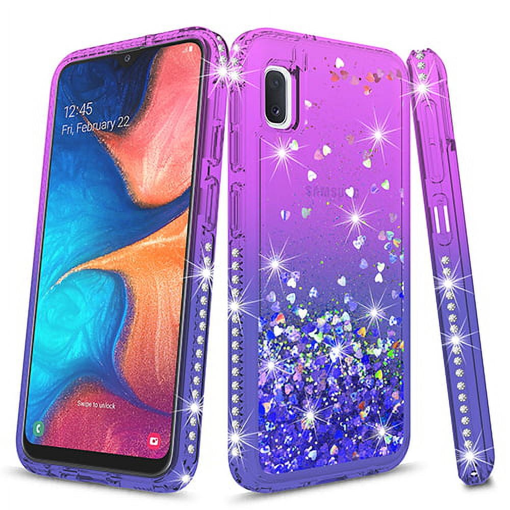 Samsung Galaxy A10E Case, KAESAR Quicksand Glitter Sparkly Rhinestone ...