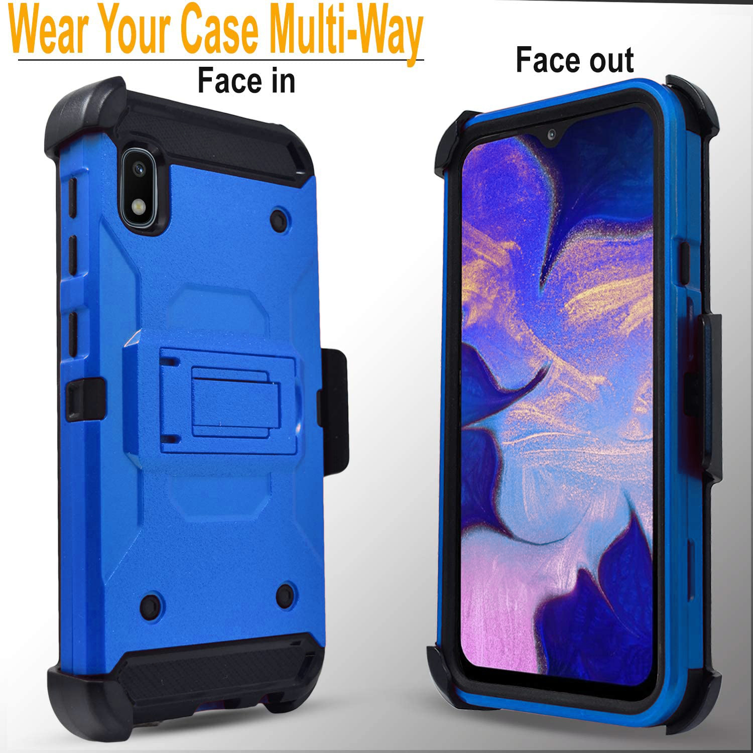 Samsung Galaxy A10e Case, STARSHOP Full Cover Heavy Duty Dual Layers ...