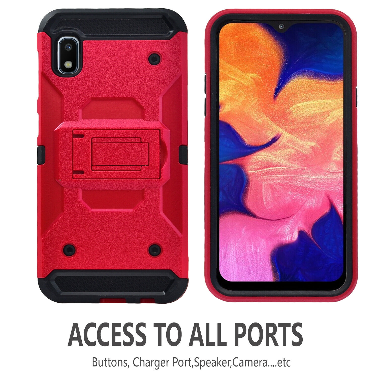 Samsung Galaxy A10e Case, STARSHOP Full Cover Heavy Duty Dual Layers ...