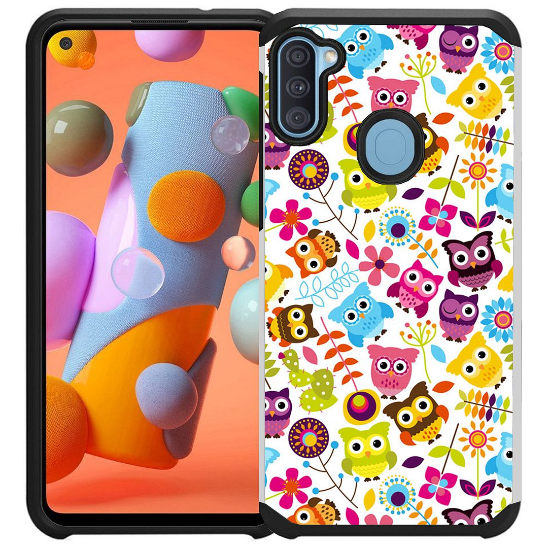 Samsung Galaxy A11 Case - Colorful Design Hybrid Armor Case Shockproof ...