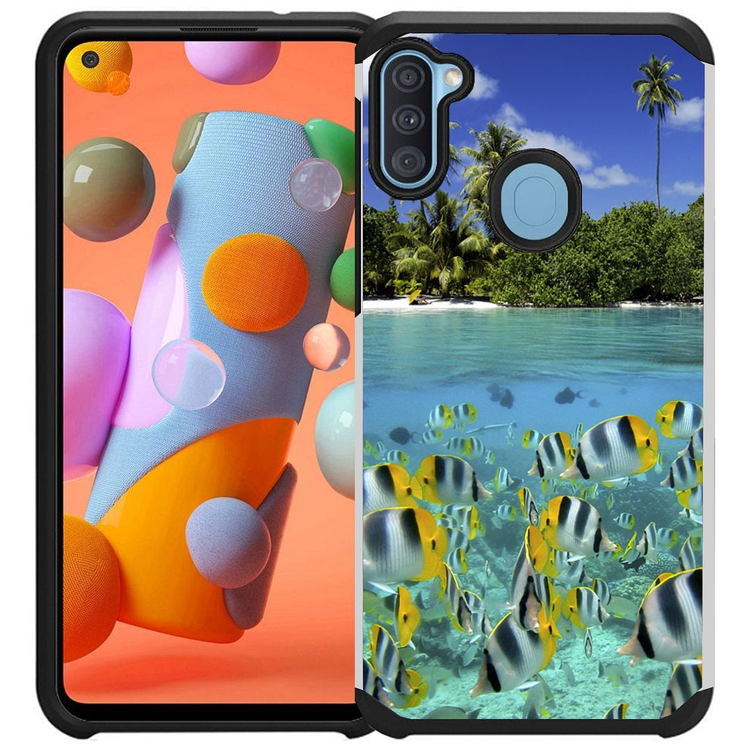 Samsung Galaxy A11 Case - Colorful Design Hybrid Armor Case Shockproof ...