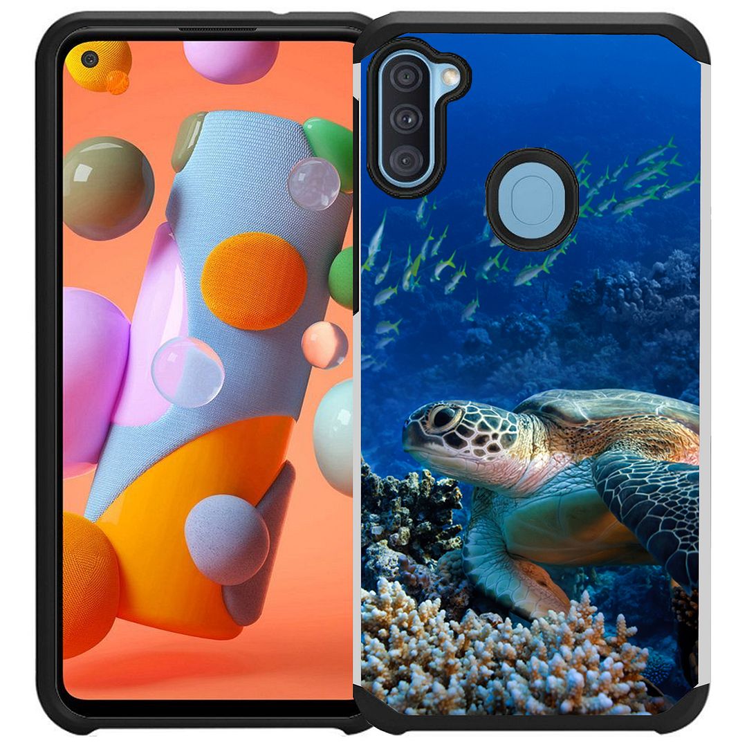 Samsung Galaxy A11 Case - Colorful Design Hybrid Armor Case Shockproof ...
