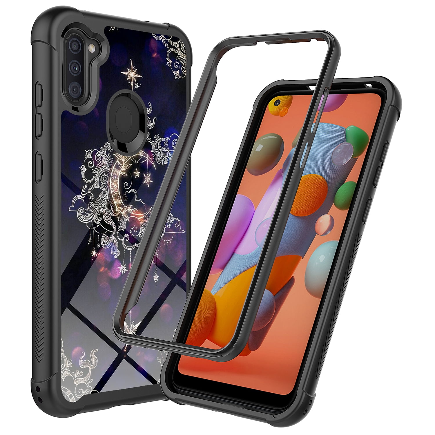 Samsung Galaxy A11 Case, Rosebono Hybrid IMD Design Graphic Anti ...