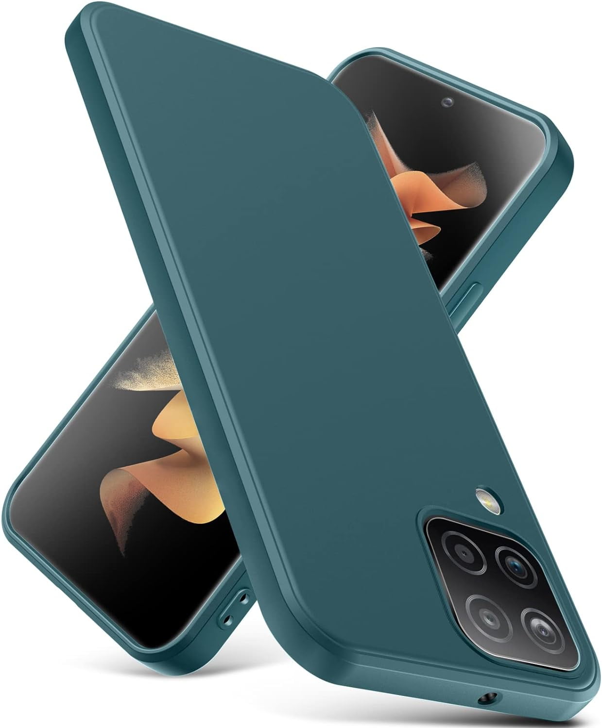 for Samsung Galaxy A12 4G Case, Thin Liquid Silicone Case,Shockproof ...