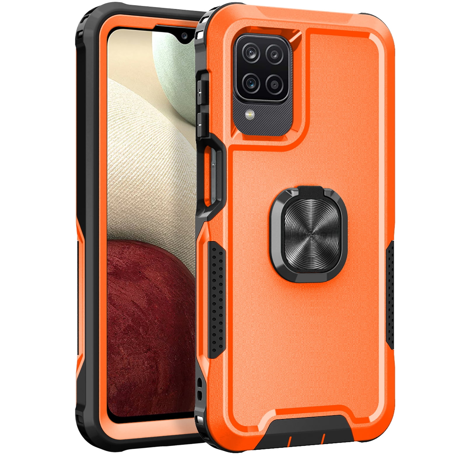 for Samsung Galaxy A12 5G Case, Rugged Shockproof Heavy Duty Soft TPU ...