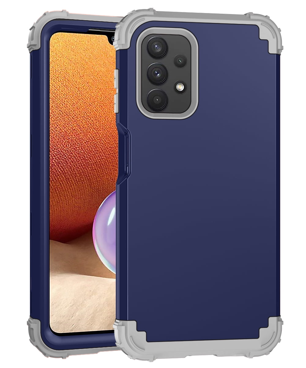 Samsung Galaxy A12 Case, Dual Layer Slim Heavy Duty Hybrid Rugged ...