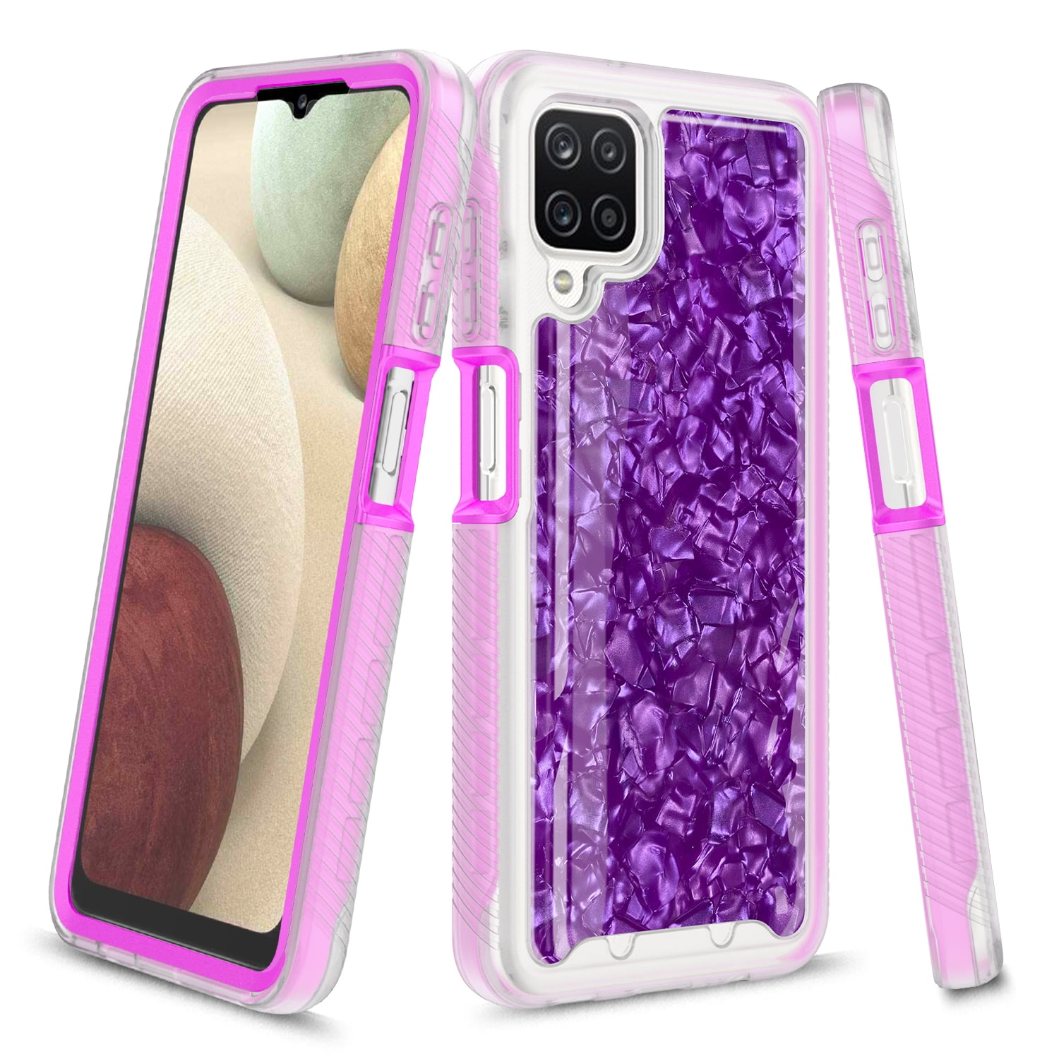 Samsung Galaxy A12 Case, Rosebono Graphic Design Shockproof Impact ...