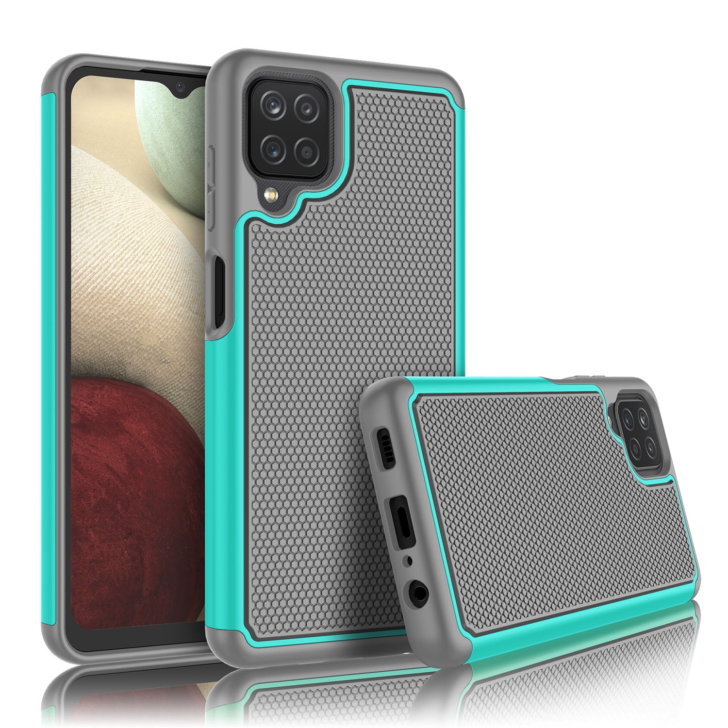 for Samsung Galaxy A12 Case Shockproof: Dual Layer Protective Heavy ...