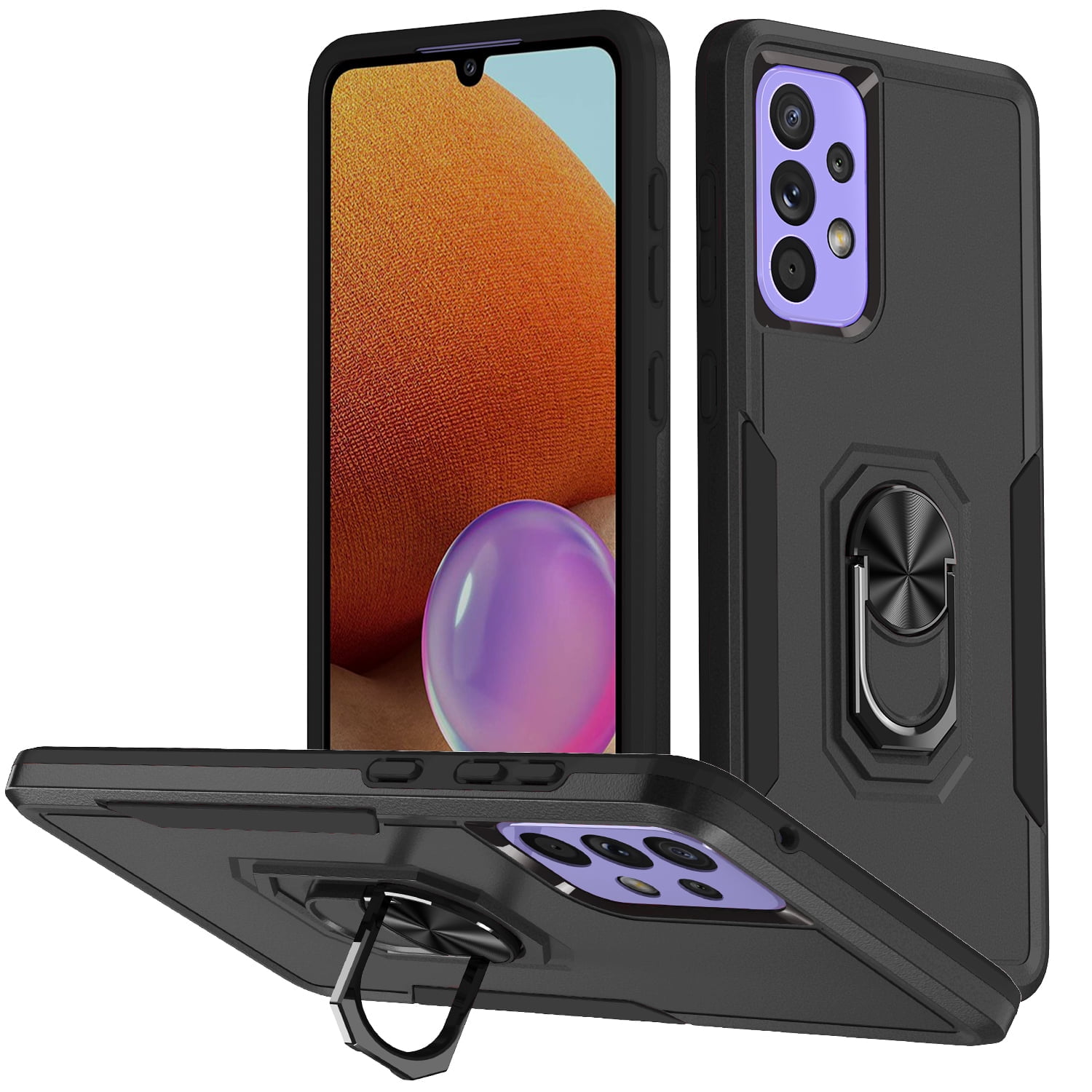 for Samsung Galaxy A12 Case, Slim Fit Military Grade Drop Tested Dual ...