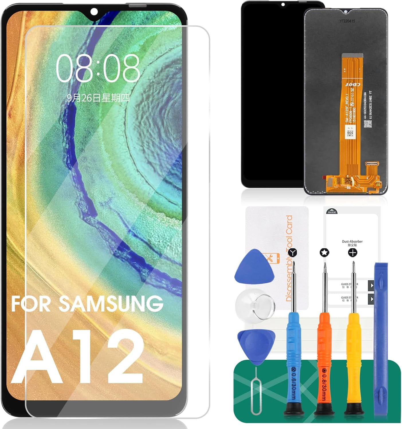 for Samsung Galaxy A12 Screen Replacement for Samsung A12 LCD Screen Replacement A125 LCD ...