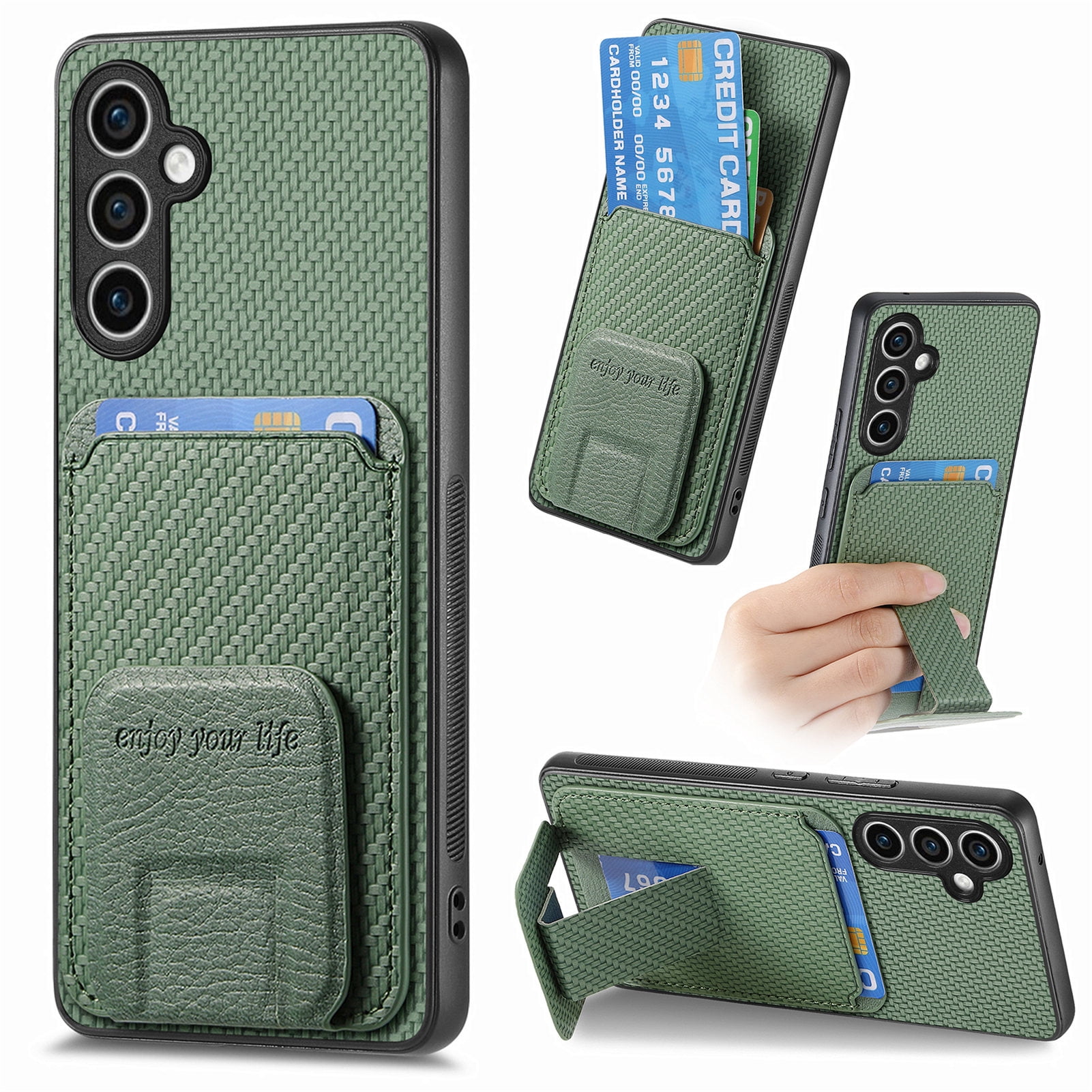 for Samsung Galaxy A13 5G Back Case, Luxury Ultra Slim Carbon Fiber ...