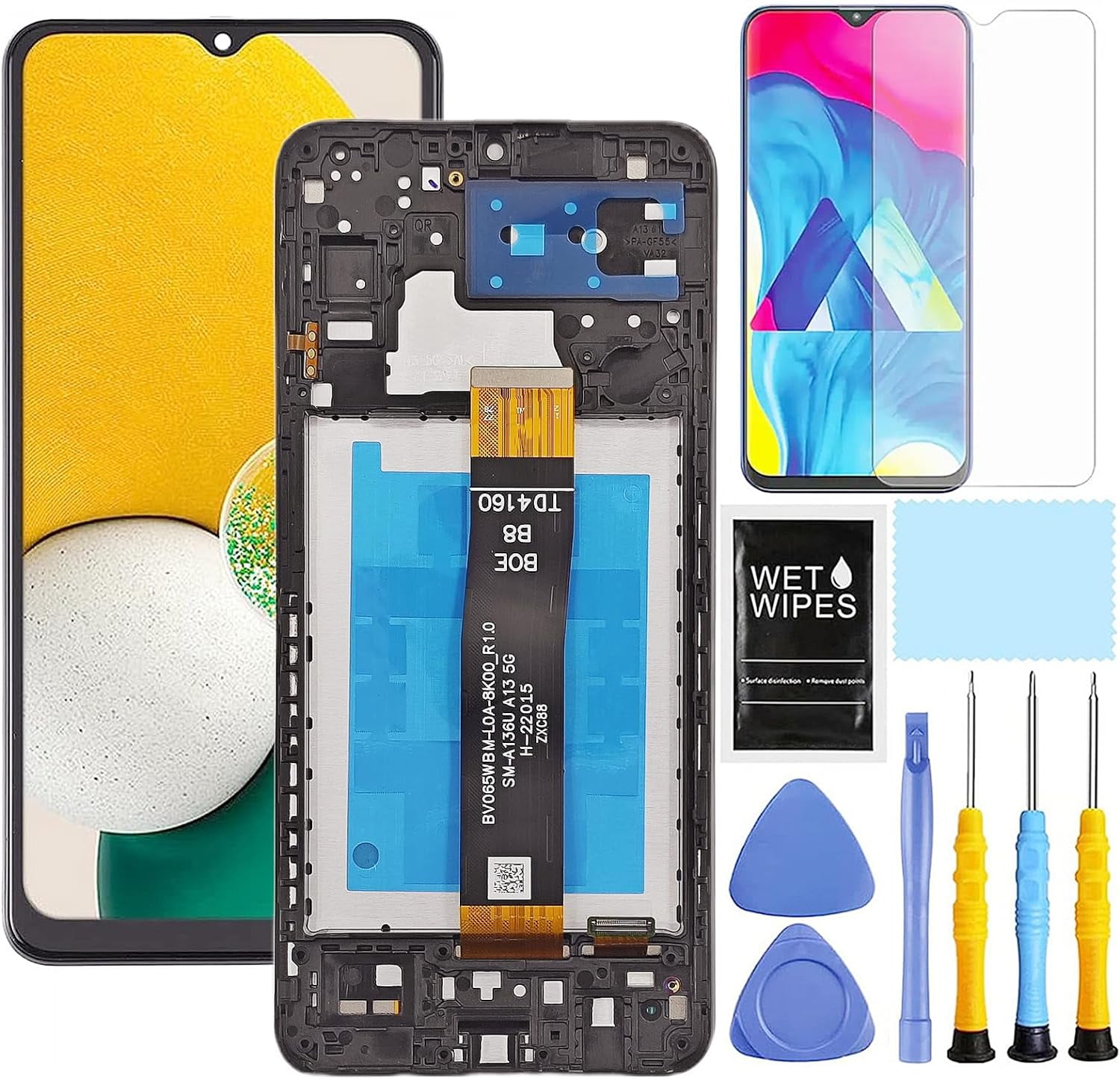 for Samsung Galaxy A13 5G Screen Replacement with Frame for Samsung a13 ...