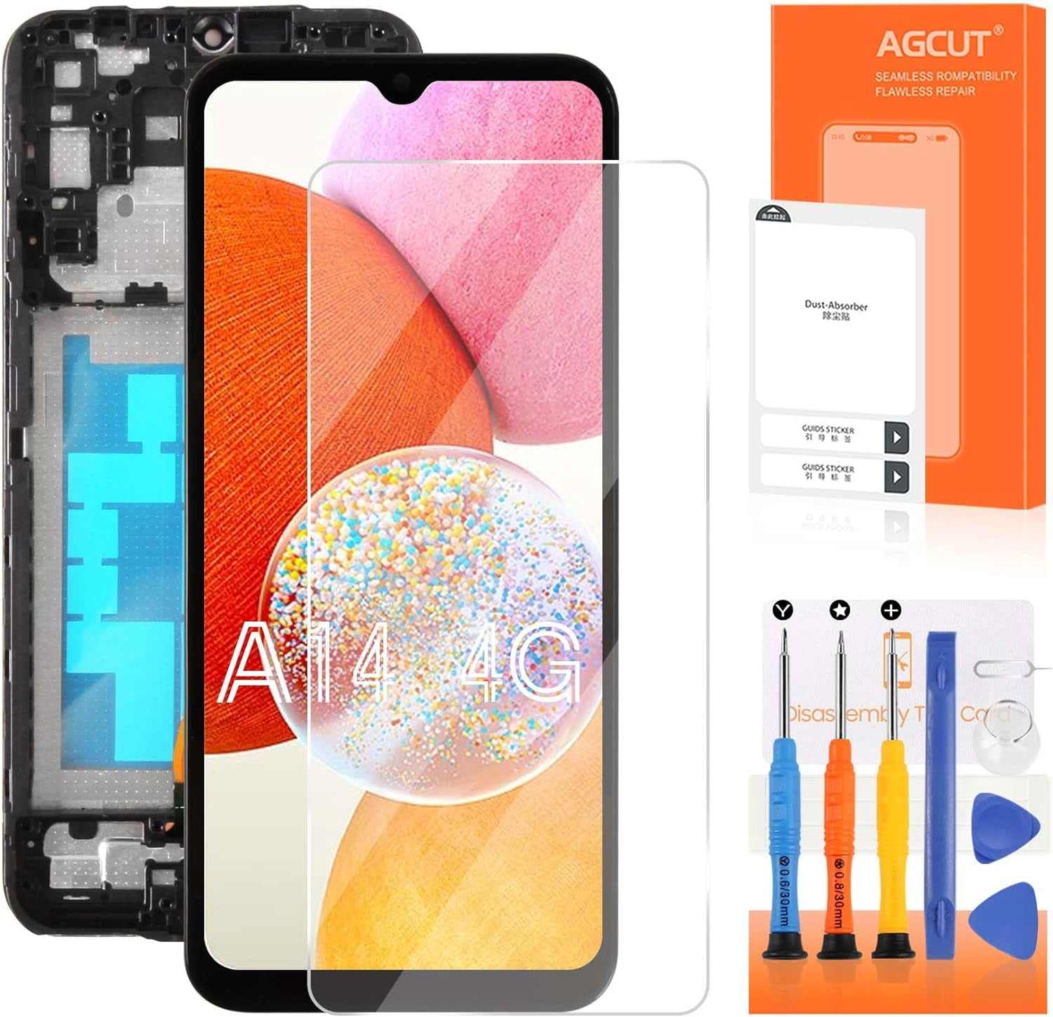 for Samsung Galaxy A14 4G Screen Replacement for Samsung A14 4G A145 ...