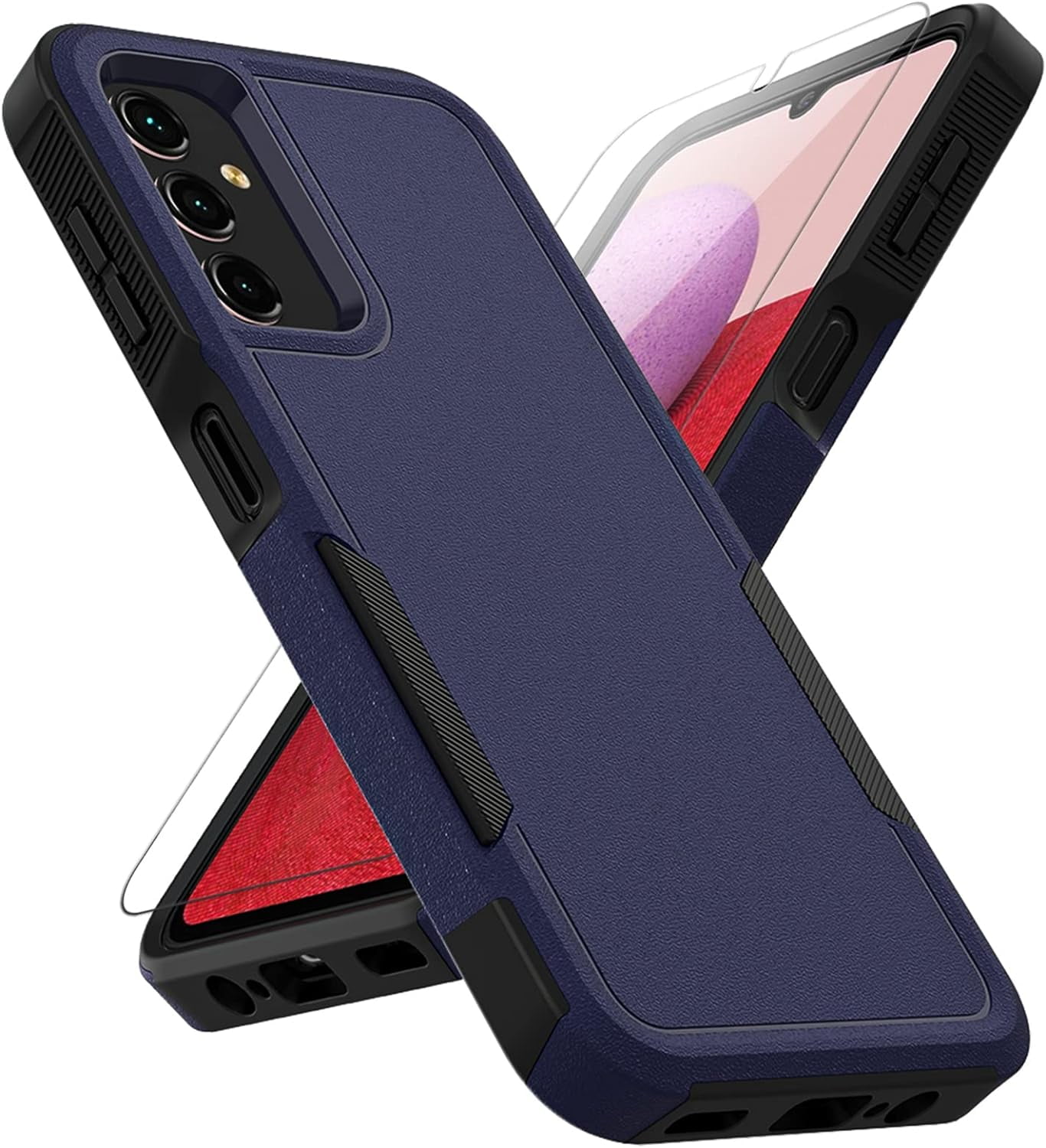 for Samsung Galaxy A14 5G Case: Dual Layer Protective Heavy Duty Cell ...
