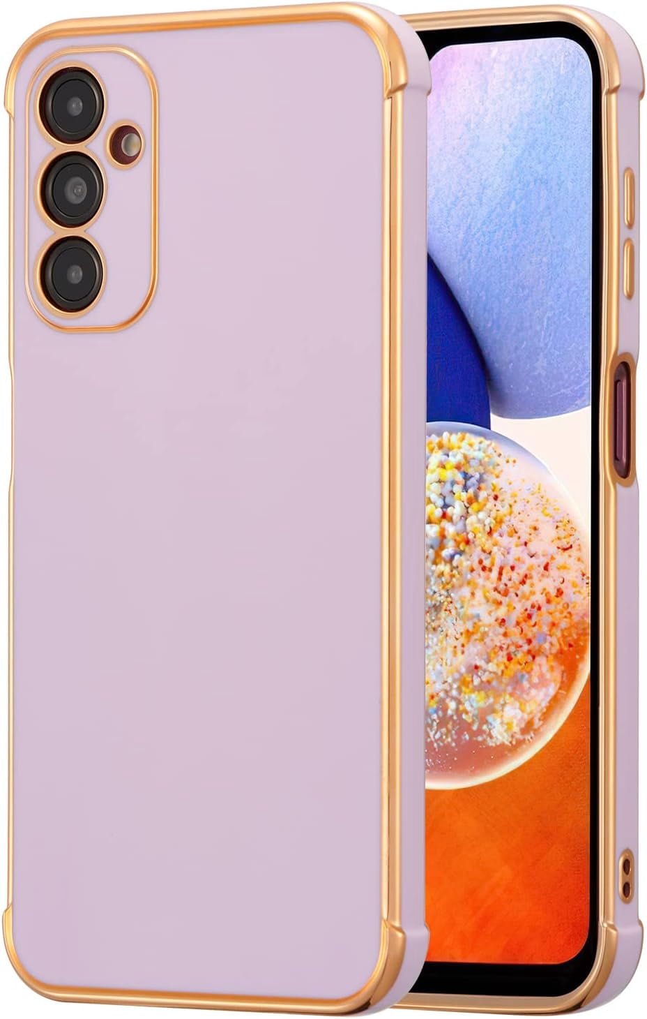 for Samsung Galaxy A14 5G Case Luxury Plating Case Cover Slim ...