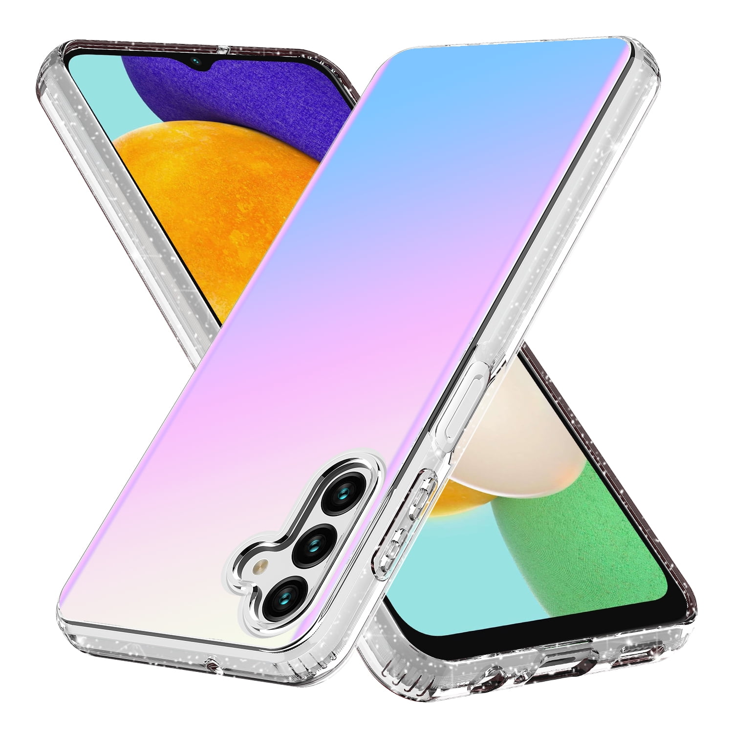 Samsung Galaxy A14 5G Case, Rosebono Bling Glitter Sparkle Laser White ...