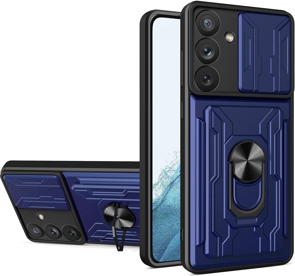 for Samsung Galaxy A14 5G Case Sliding Window Case with Card Holders ...