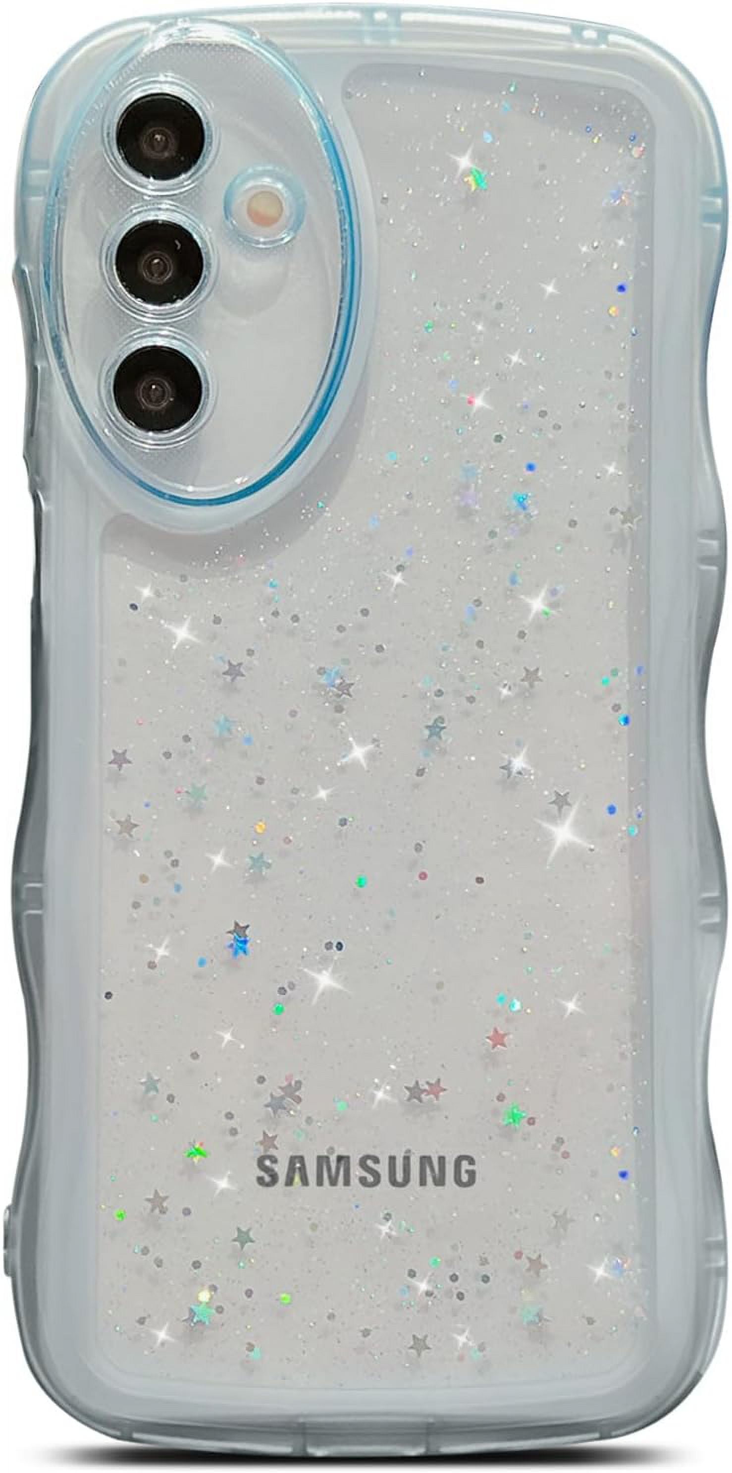 for Samsung Galaxy A14 5G Phone Case 6.6" Glitter Clear Bling Shiny Star Transparent Matte Cute ...