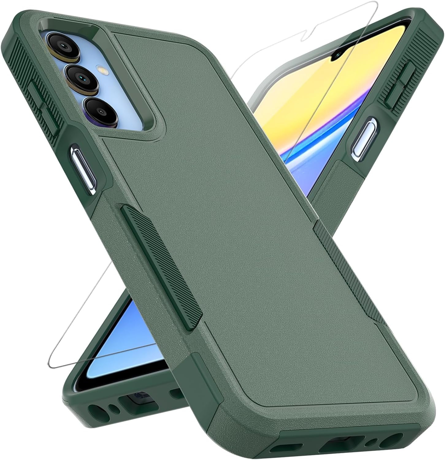 for Samsung Galaxy A15 5G Case: Dual Layer Protective Heavy Duty Cell ...