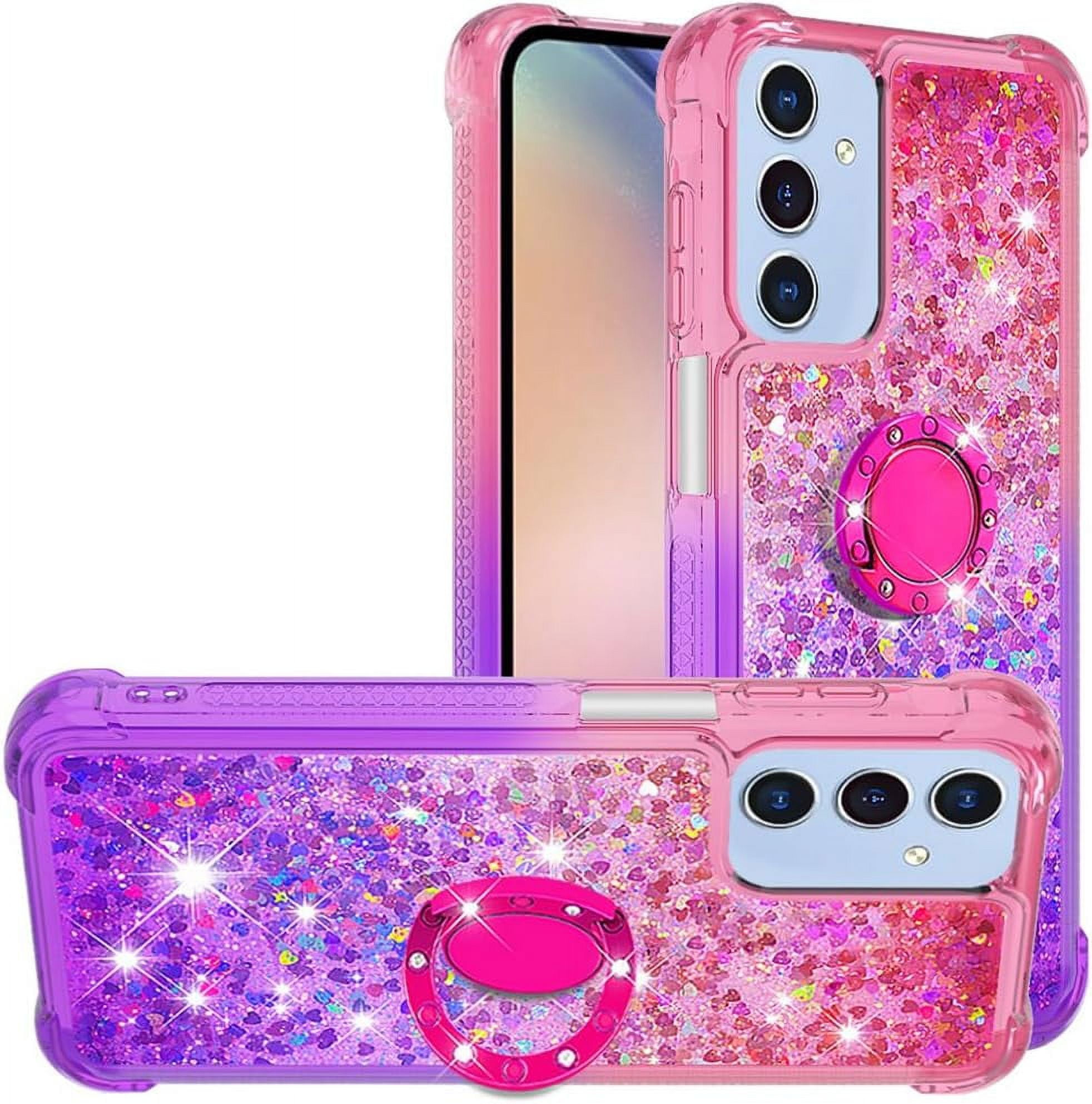 Samsung Galaxy A15 5G Case,Gradient Quicksand Series Glitter Bling ...