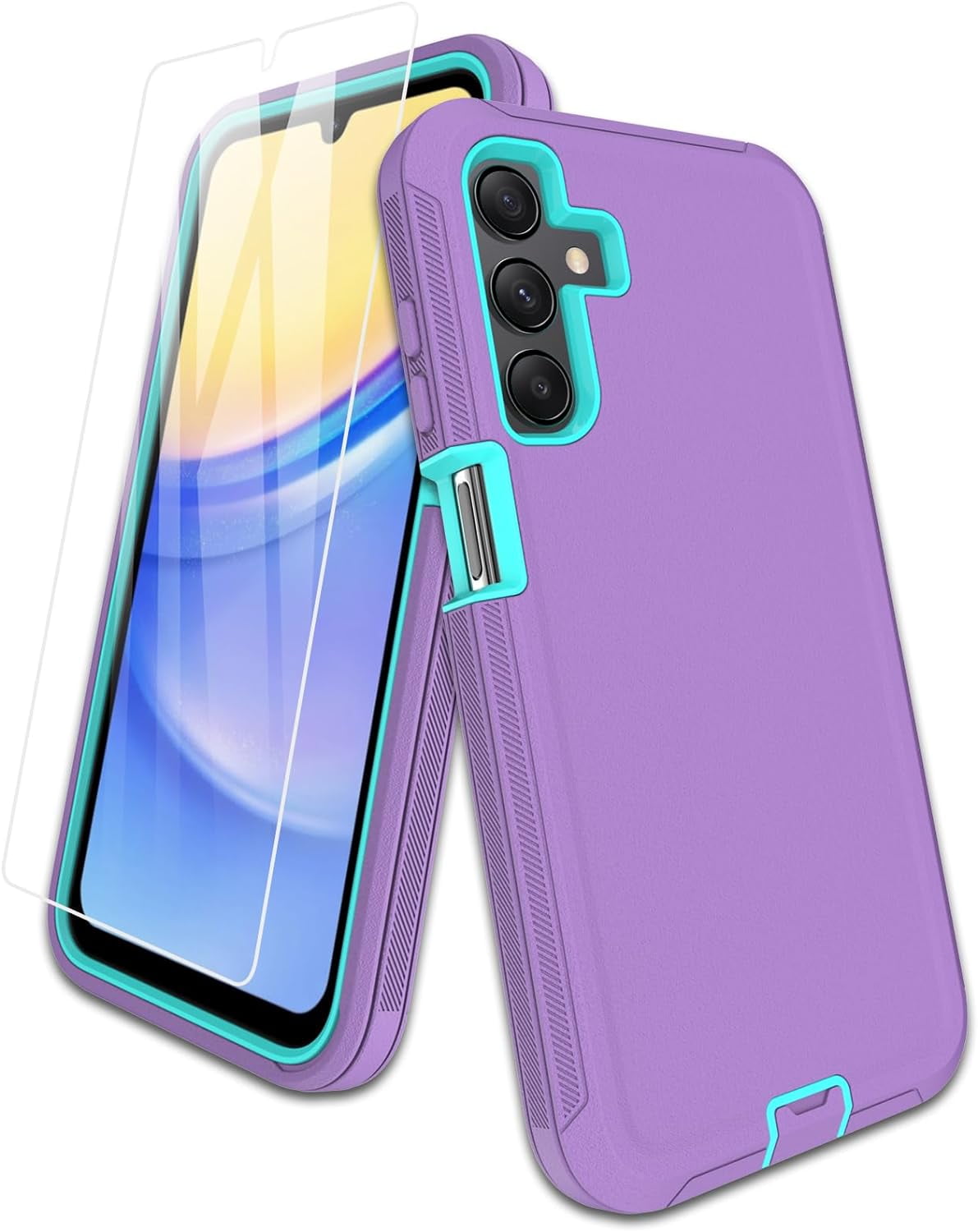 for Samsung Galaxy A15-5G Case, Port Protection, Full-Body Non-Slip ...