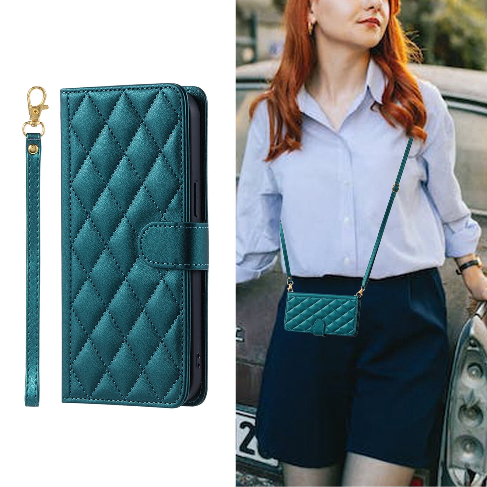 Samsung Galaxy A15 5G Case ,Wallet Cover Crossbody Lanyard Shoulder ...