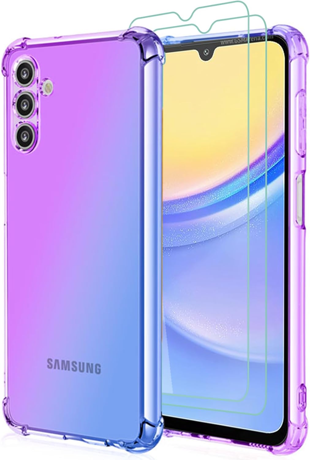 for Samsung Galaxy A15 5G Case: Women Girls with Screen Protector ...