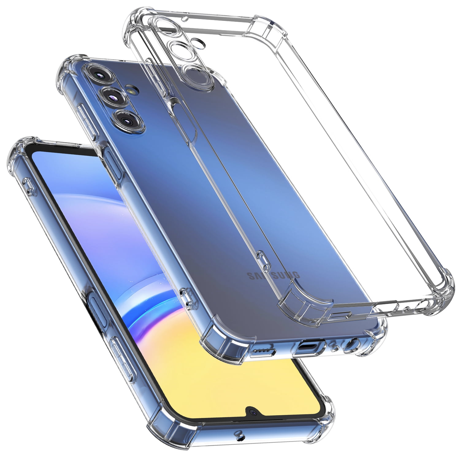 For Samsung Galaxy A15 5G Clear Phone Case, Ebizware Non-Yellowing Shockproof Slim Case Full ...