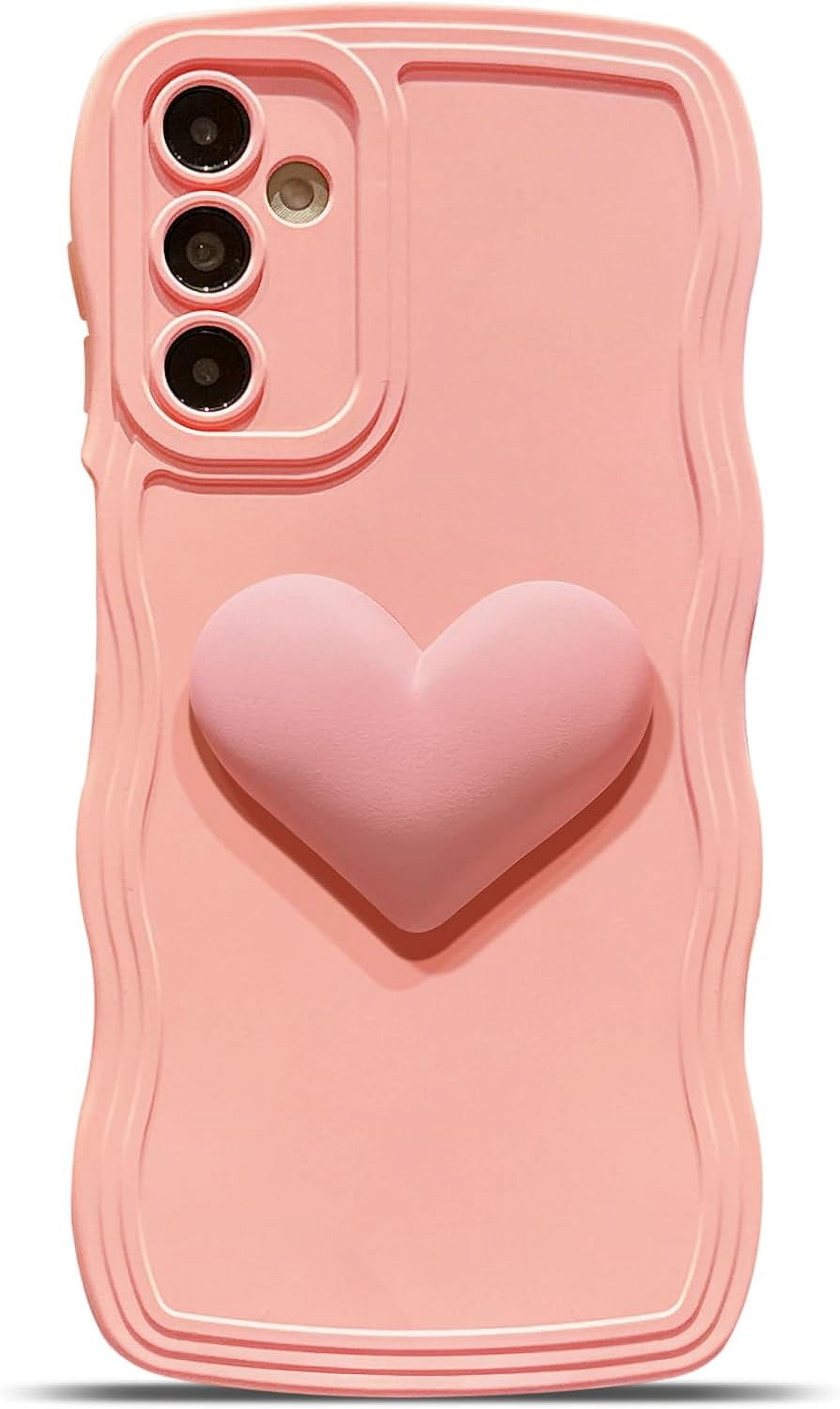 for Samsung Galaxy A15 5G Phone Case 6.5", Cute Kawaii 3D Love Heart ...