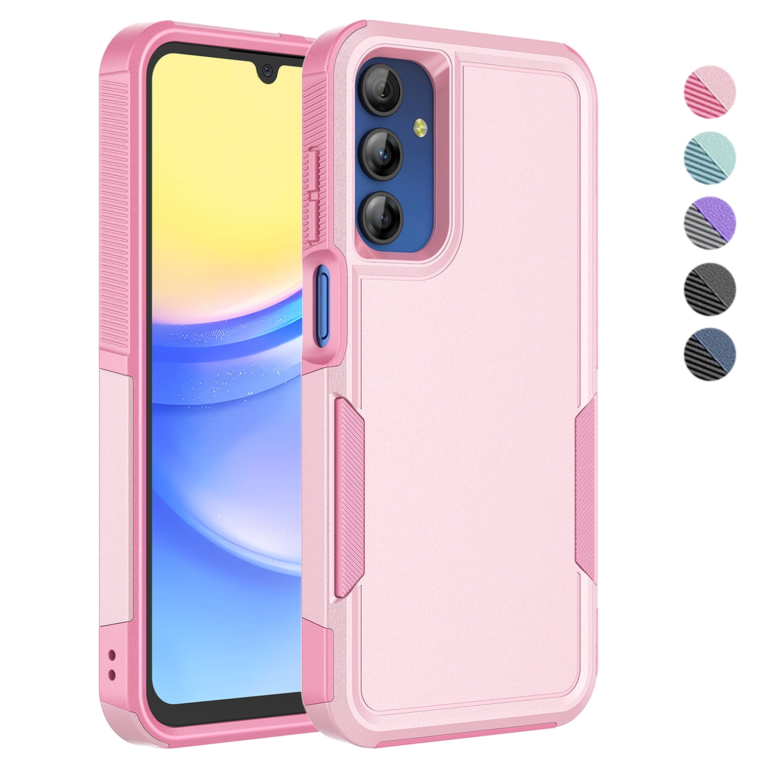 For Samsung Galaxy A15 5G Phone Case, Ebizware Shockproof Case Military Grade Heavy Duty Full ...