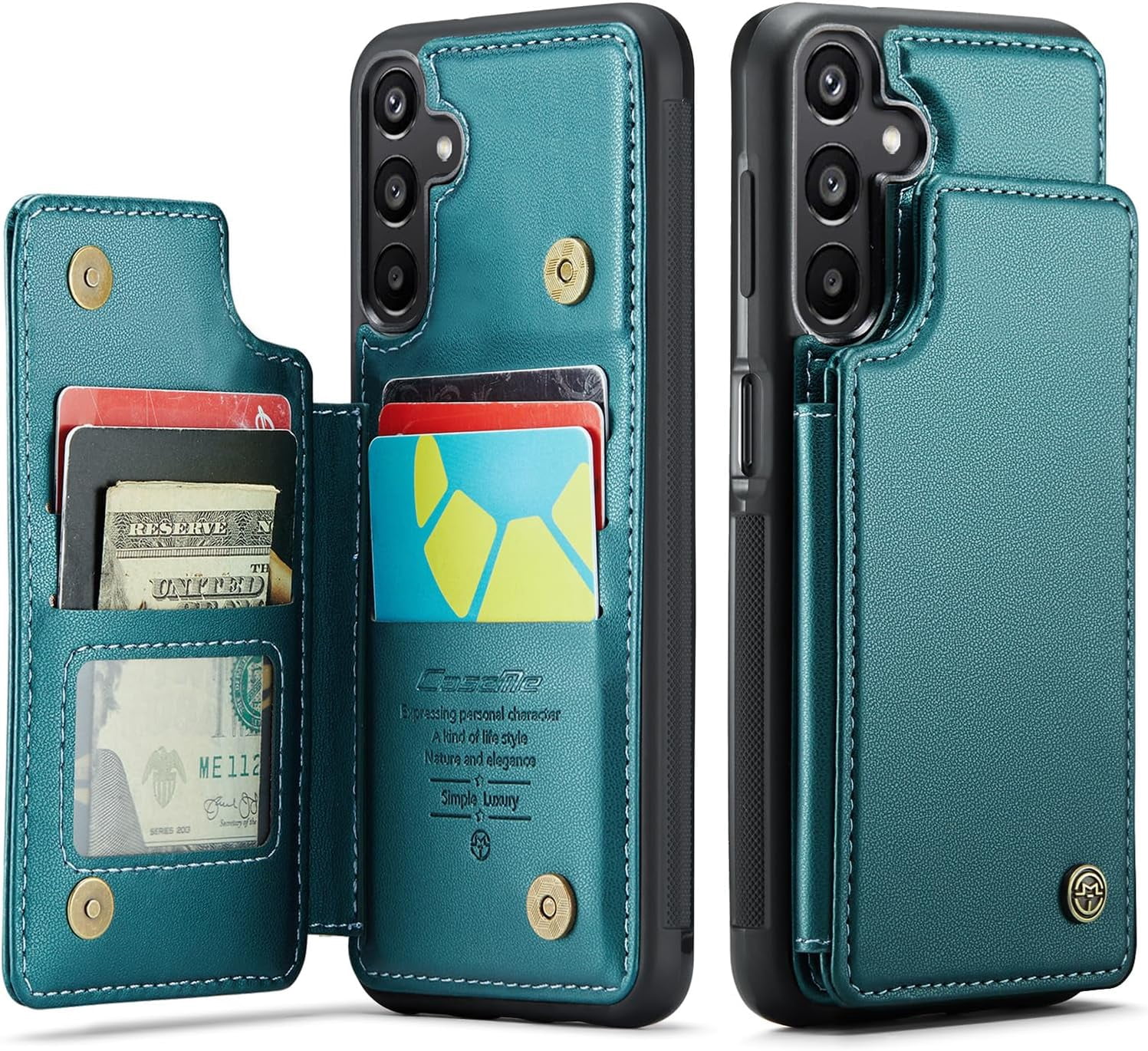 for Samsung Galaxy A15 Case with Card Holder, for Samsung A15 Wallet ...