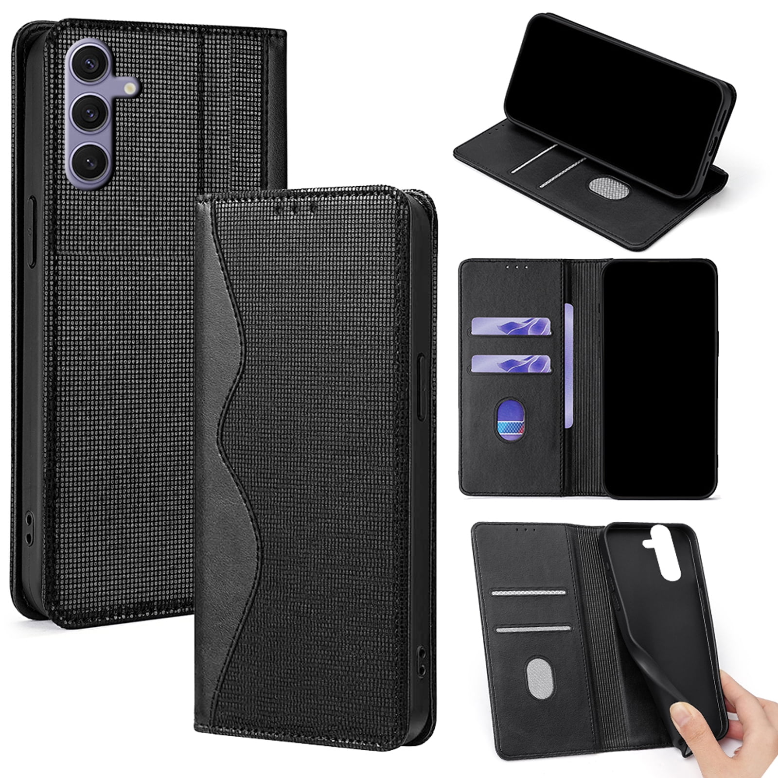 for Samsung Galaxy A15 Wallet Case, Women Girls PU Leather Flip Case ...