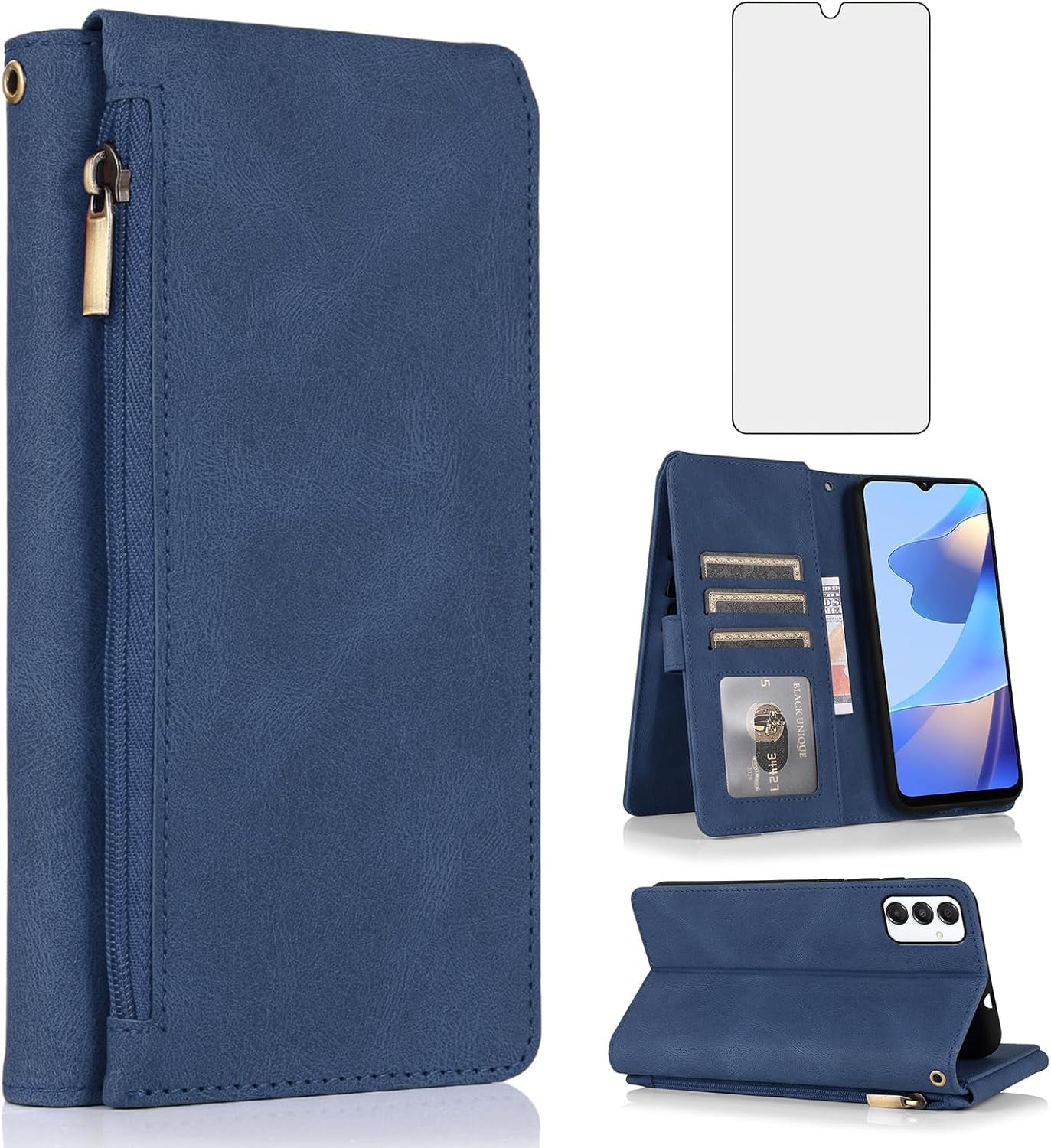 Samsung Galaxy A16 5G/4G Leather Flip Wallet Cell Phone Case with ...