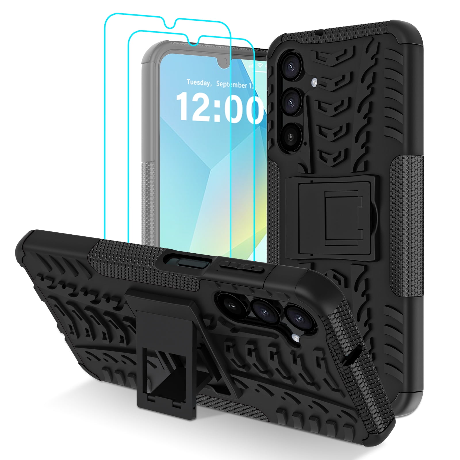 Roiskin Samsung Galaxy A16 5G Case, Shockproof Bumper Cover, Kickstand ...