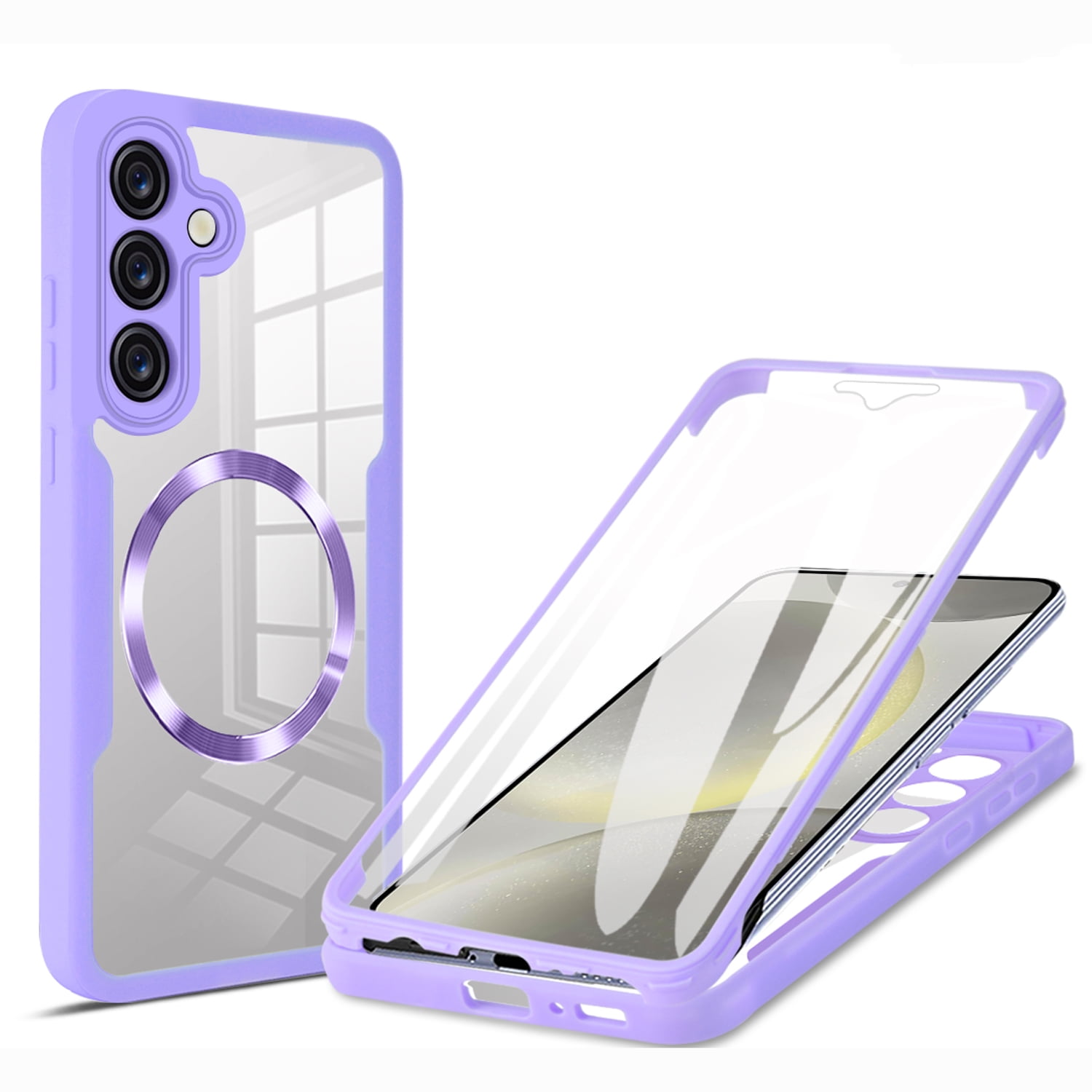 for Samsung Galaxy A16 5G Case Clear, Magnetic Case with Screen ...