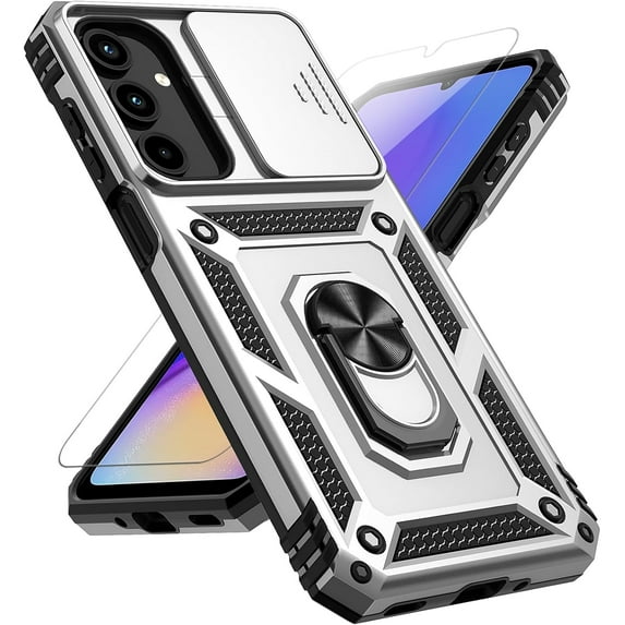 for Samsung Galaxy A16 5G Case with Slide Camera Cover HD Screen ...