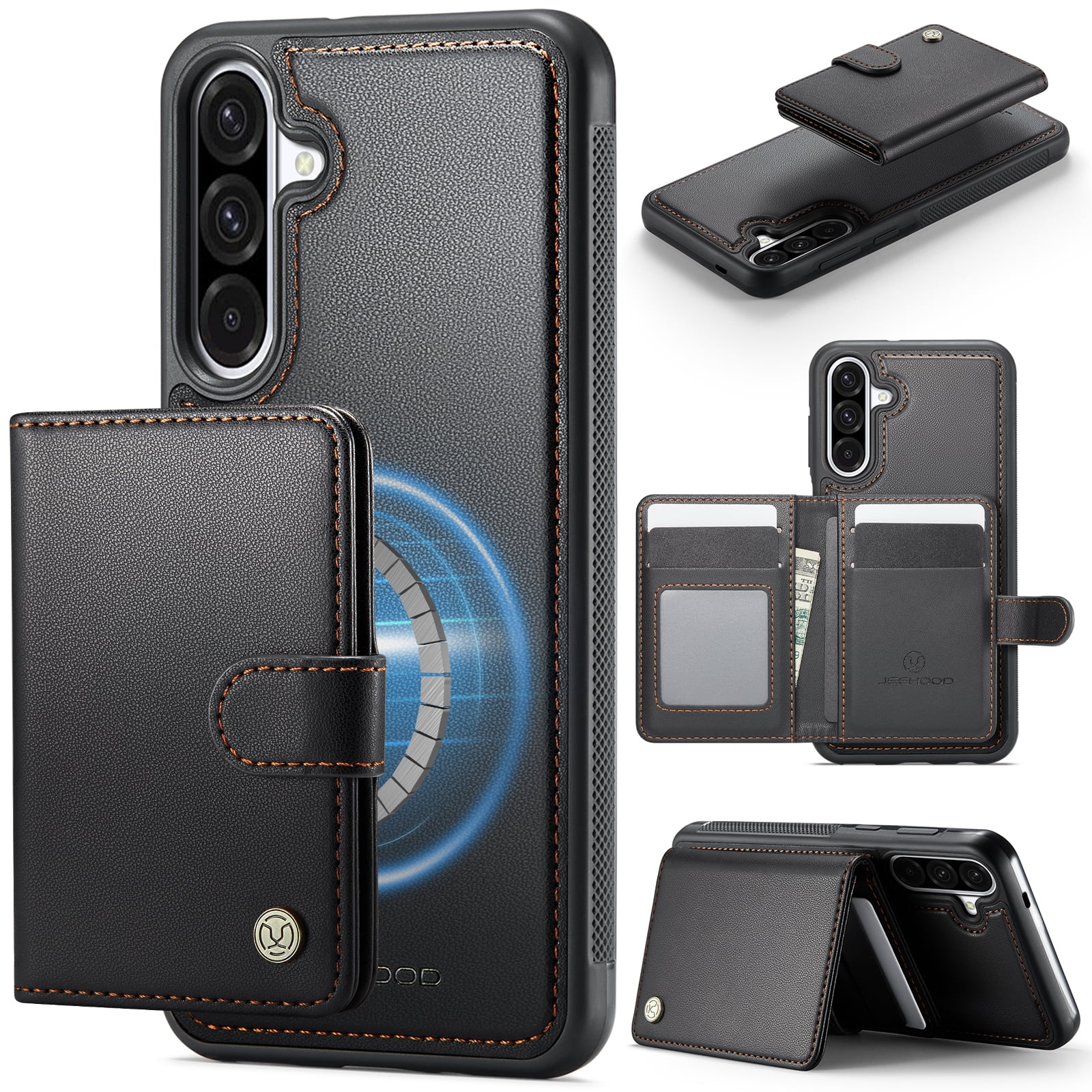 for Samsung Galaxy A17 5G Wallet Case with Detachable Magnetic Card ...