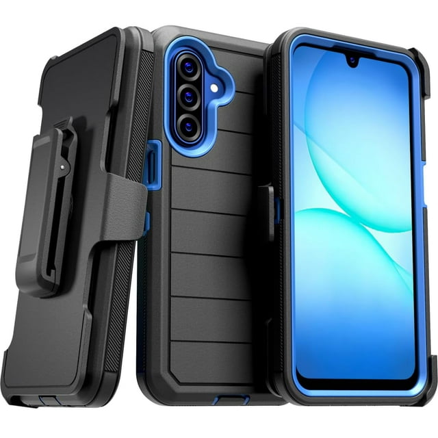 Samsung Galaxy A17 Defender Case, Black / Blue - Walmart Business Supplies