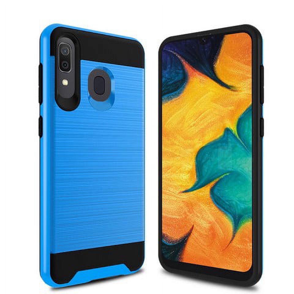 Samsung Galaxy A20 Phone Case, 2-Piece Style Hybrid Shockproof Hard Case Cover with Hybird ...