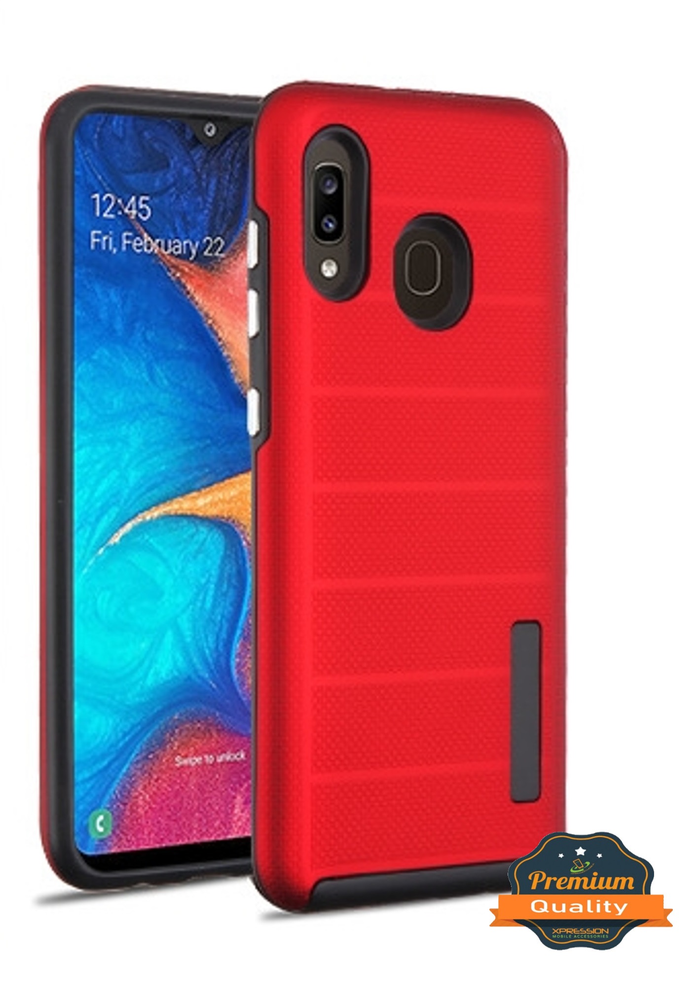 Samsung Galaxy A20 Phone Case [Shockproof] Drop-Protection Hard PC Soft ...