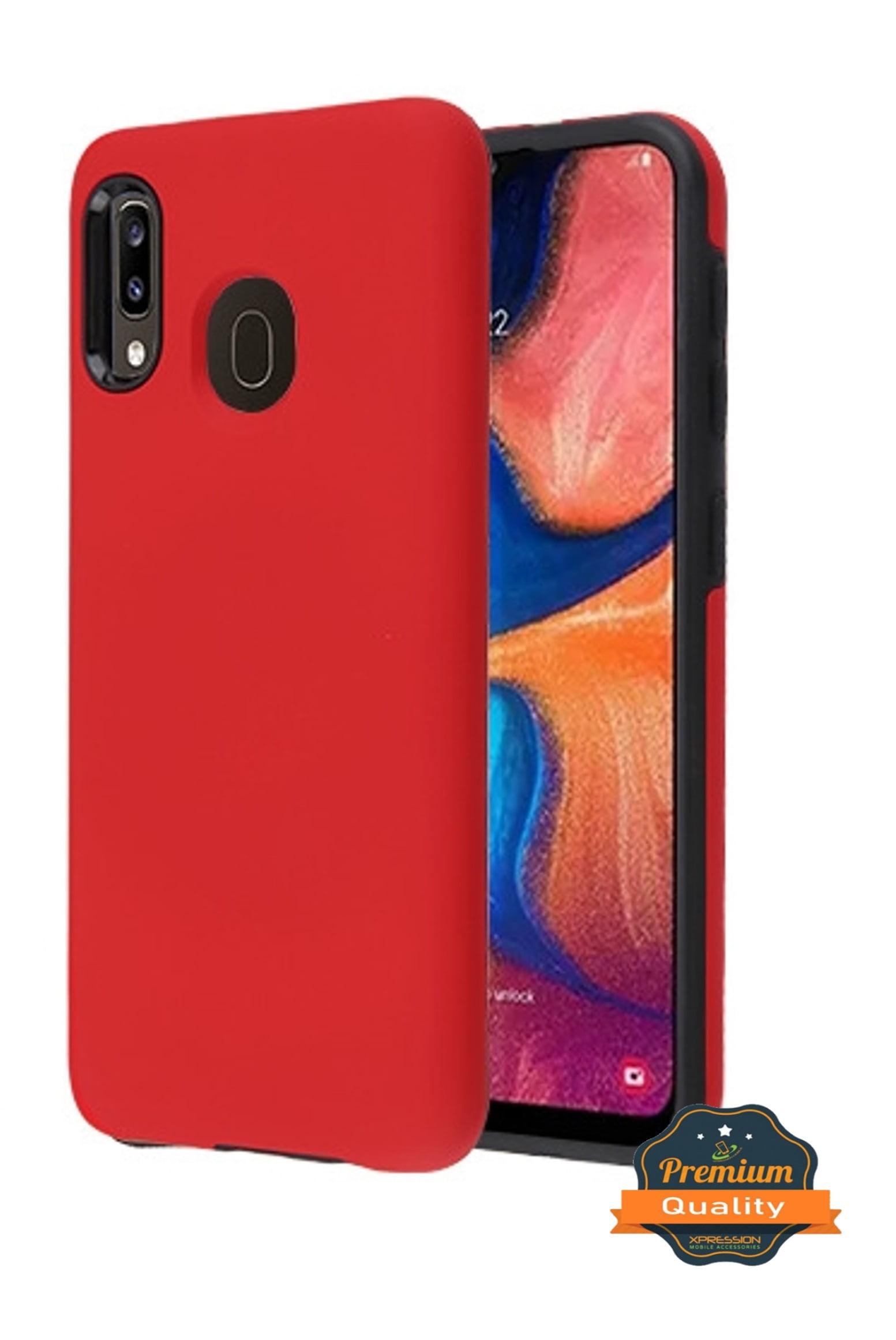 Samsung Galaxy A20 Phone Case Slim Hybrid Armor Shockproof Impact ...