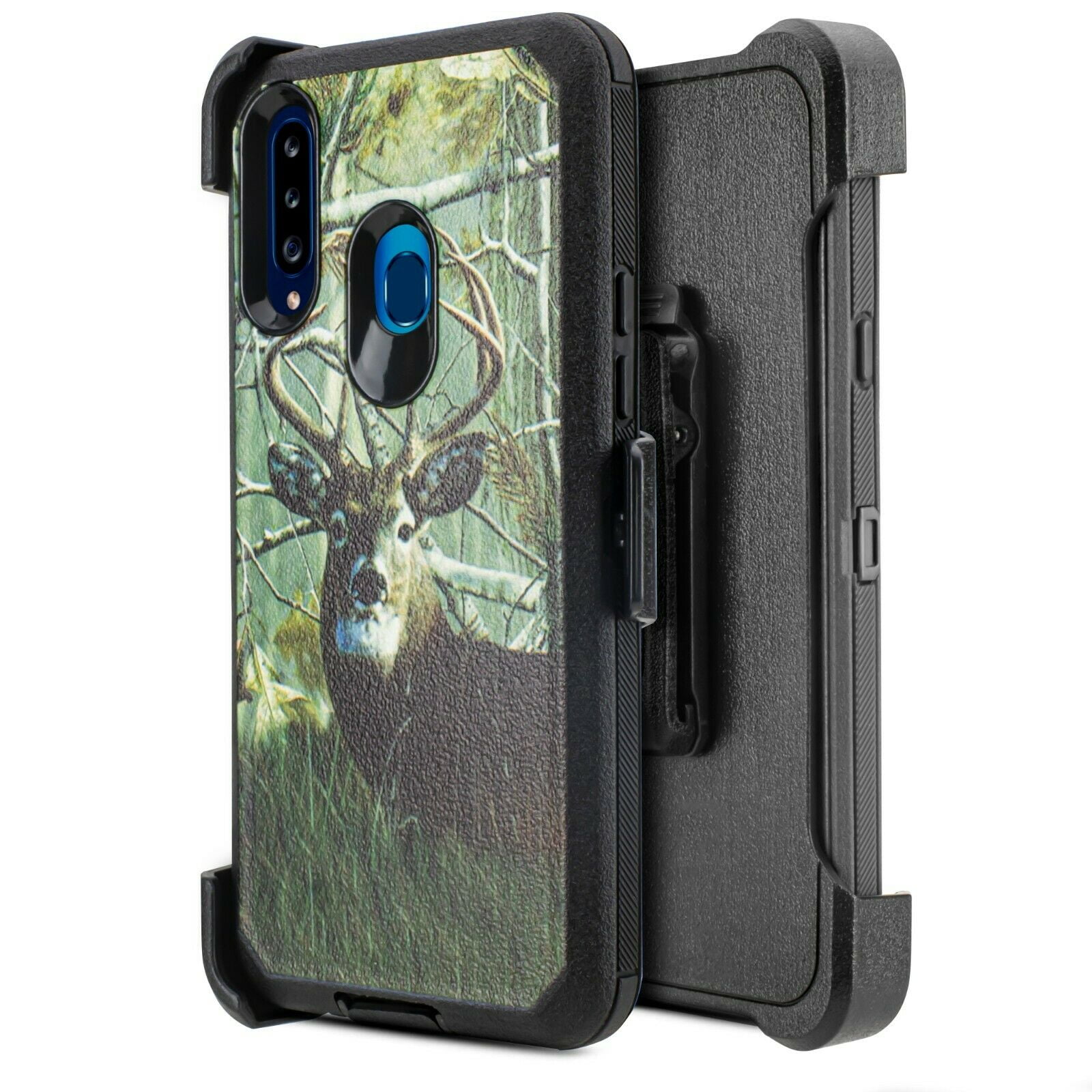 for Samsung Galaxy A20S Heavy Duty Case Phone Case Dual Layer Full-Body ...