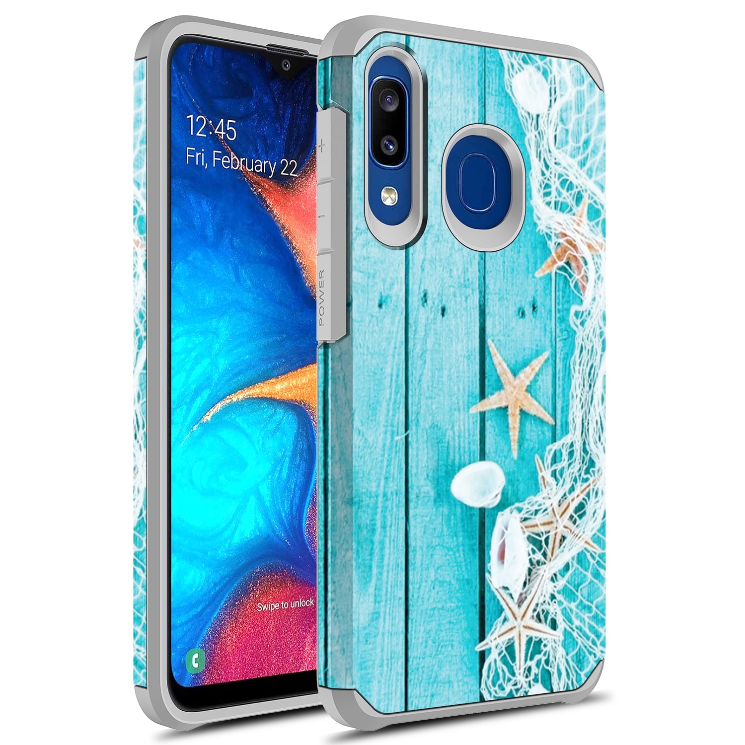 Samsung Galaxy A21 Case, KAESAR Slim Hybrid Dual Layer Shockproof Hard ...