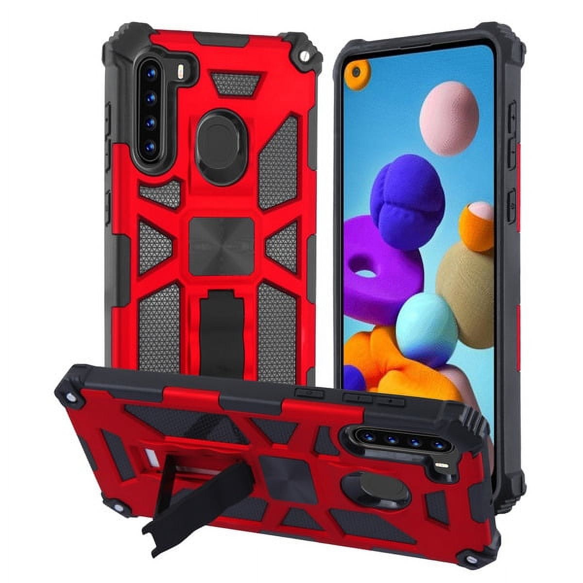 Samsung Galaxy A21 Phone Case Hybrid Impact Armor Military Grade ...