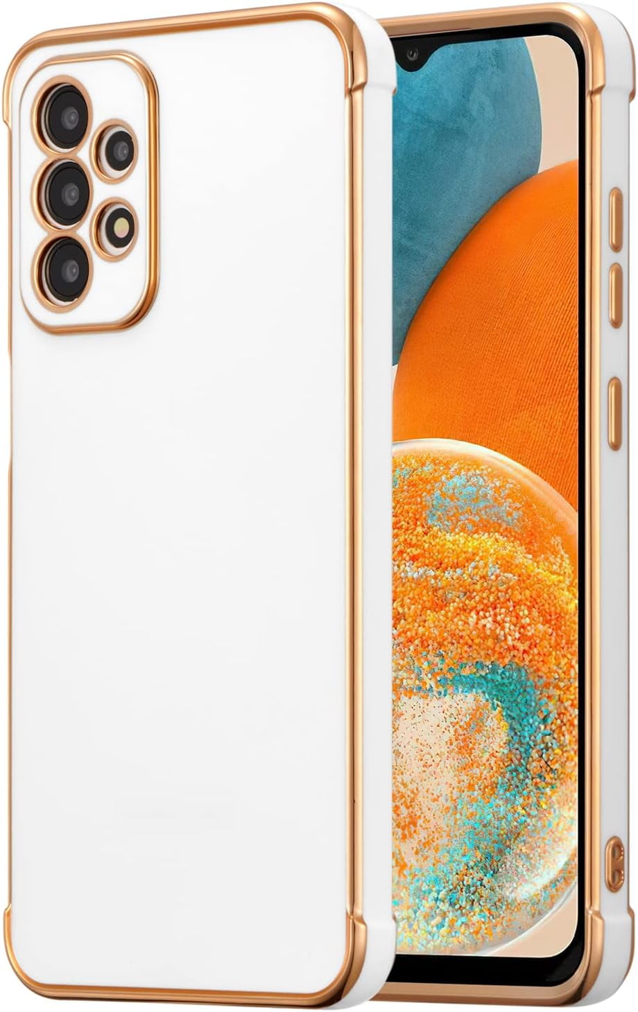 for Samsung Galaxy A23 4G/5G Case Luxury Plating Edge Case Cover Slim ...