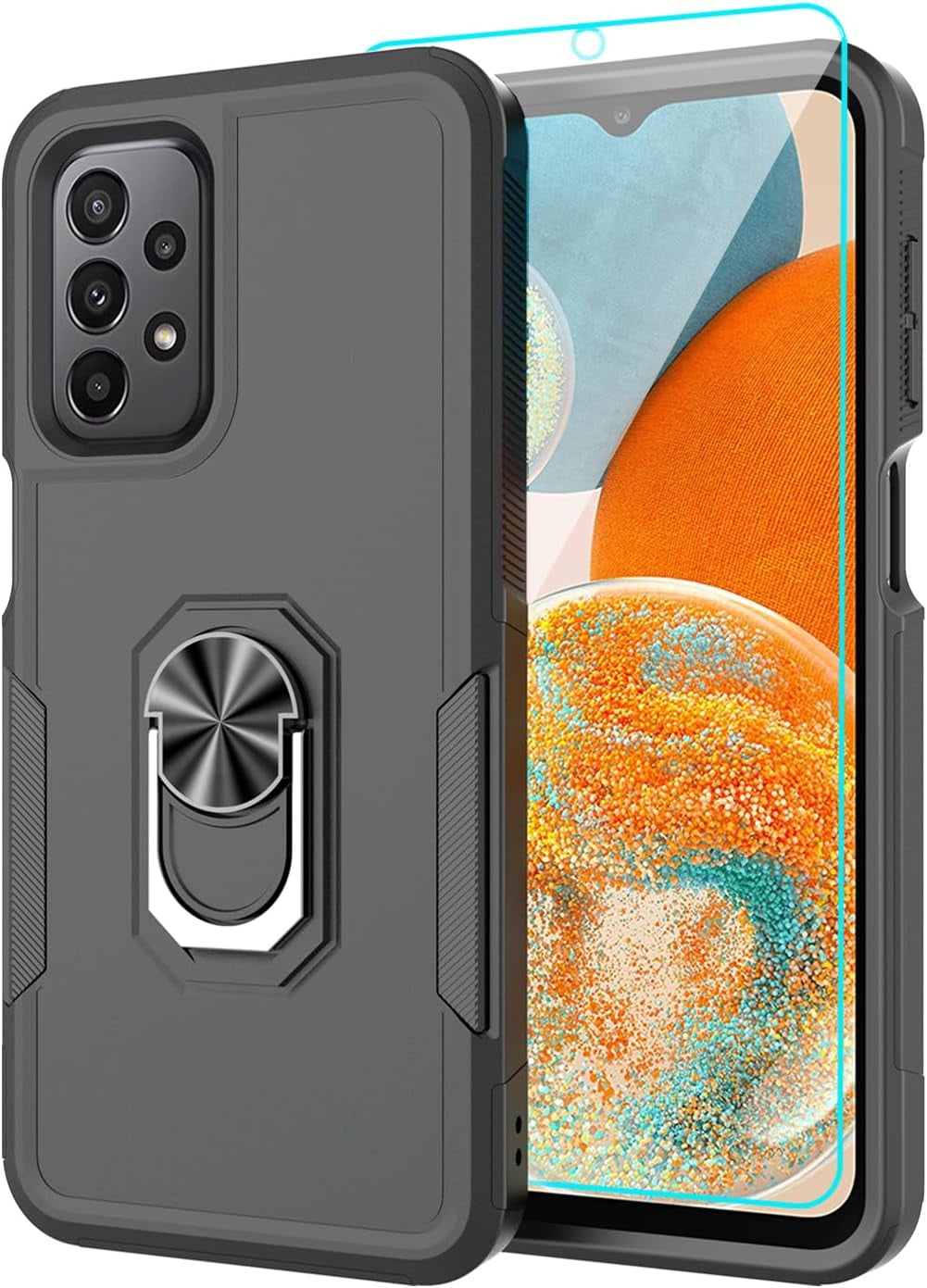 for Samsung Galaxy A23 4G/5G Case with Tempered Glass Screen Protector ...
