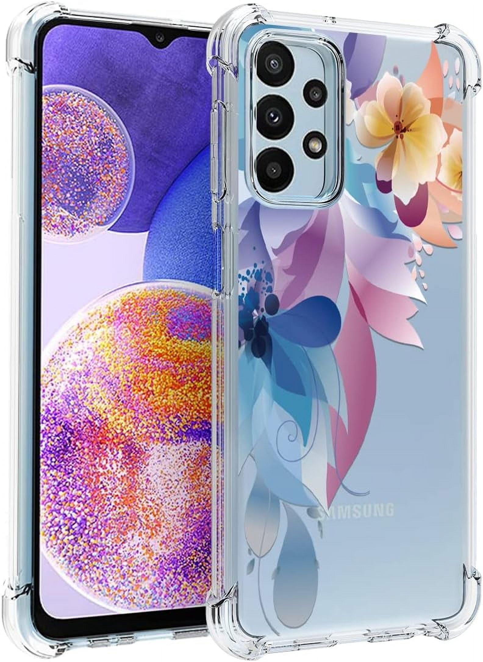 for Samsung Galaxy A23 Case Clear Transparent Reinforced Corners TPU ...