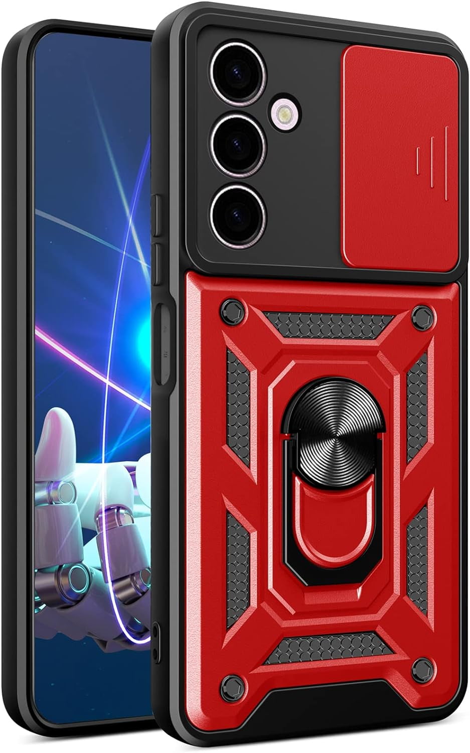 for Samsung Galaxy A24 4G Case with Slide Camera Cover for Men ...