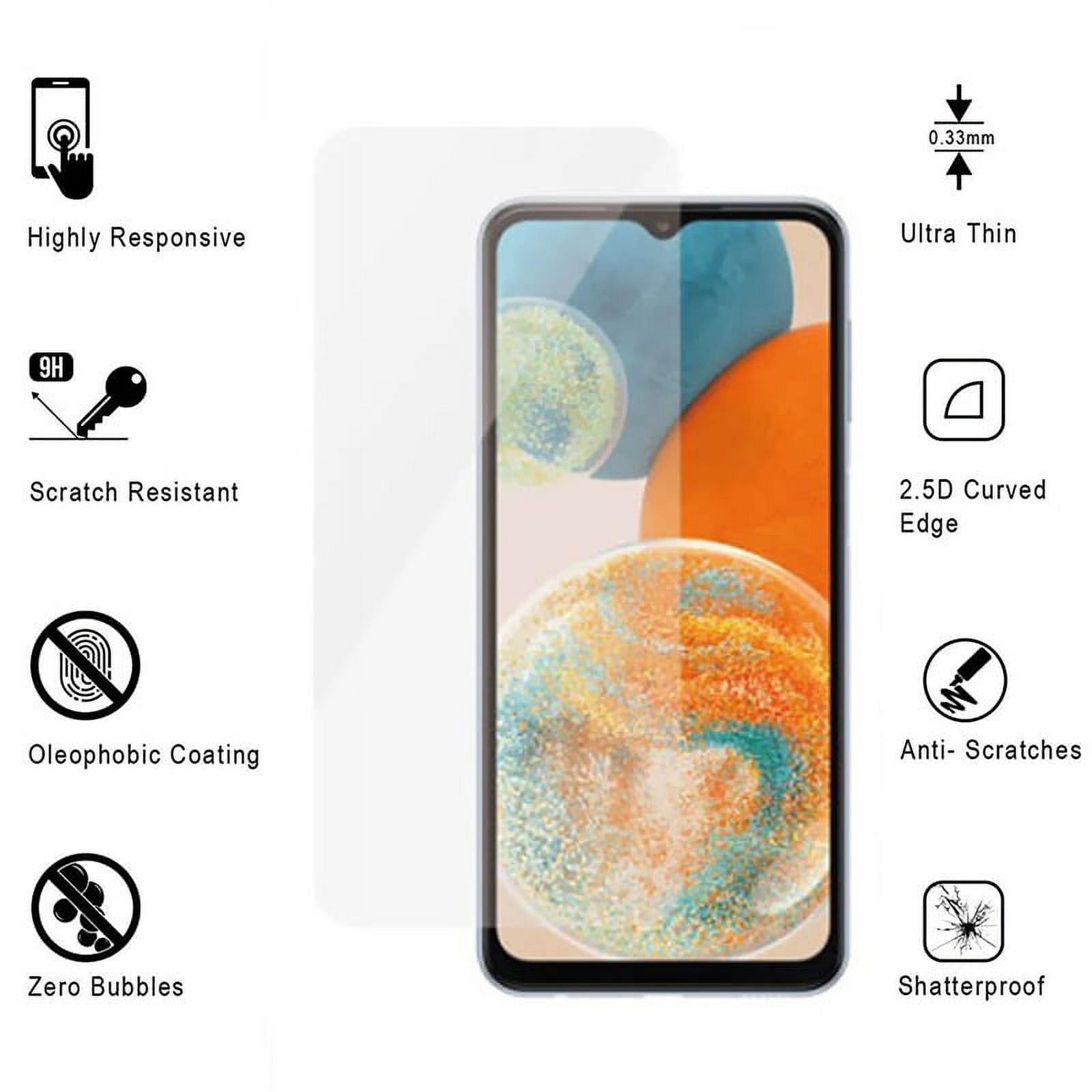 Samsung Galaxy A24 4G Tempered Glass Screen Protector 9H Ultra-Clear 2 ...
